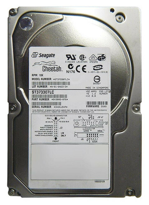 Жесткий диск Seagate Cheetah 10K.6 SCSI 73Gb (10K/8Mb/80pin) 9V3006-041