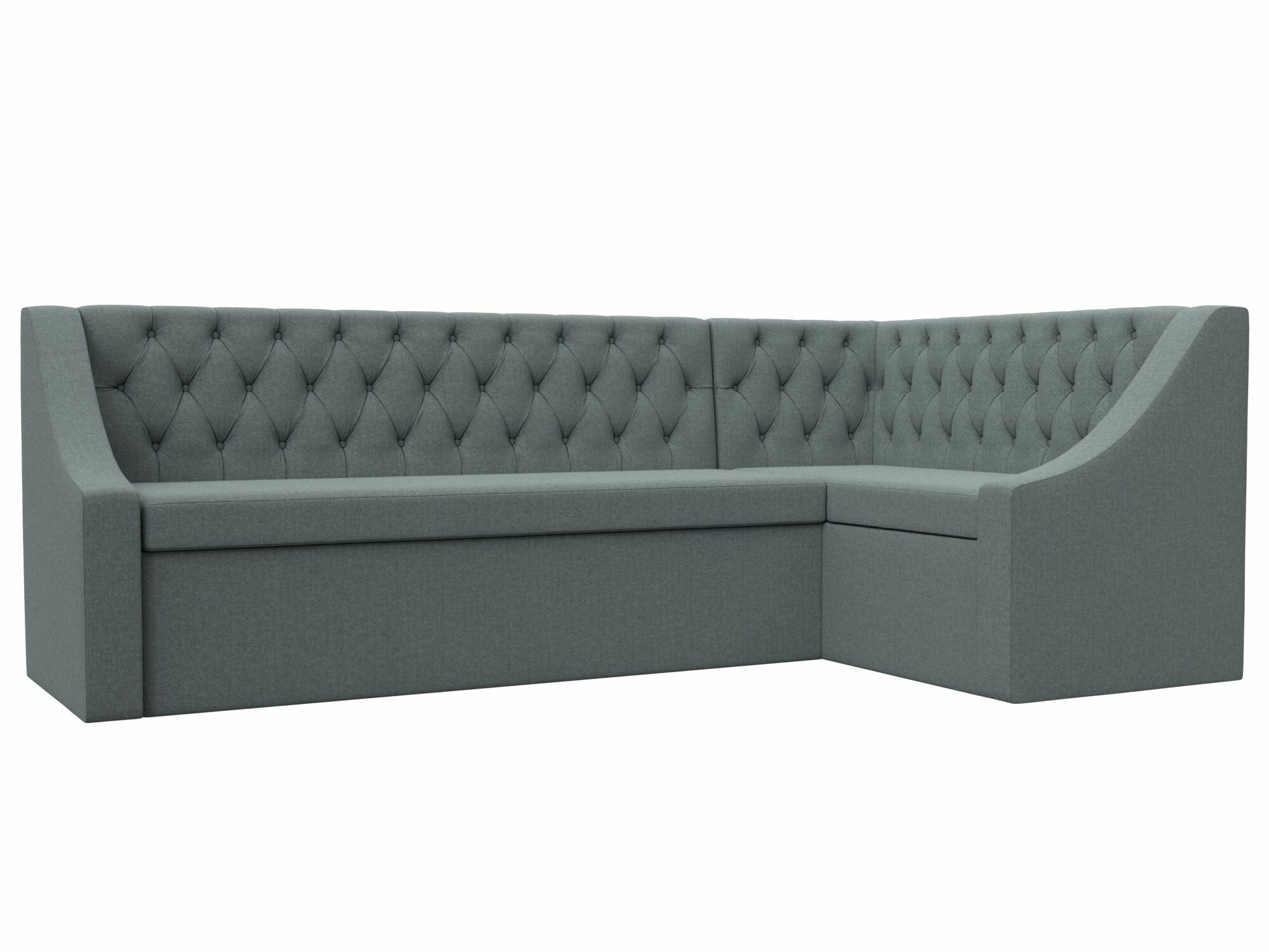 Диван кухонный угловой Мерлин правый угол, рогожка, механизм дельфин, Хит Диванов