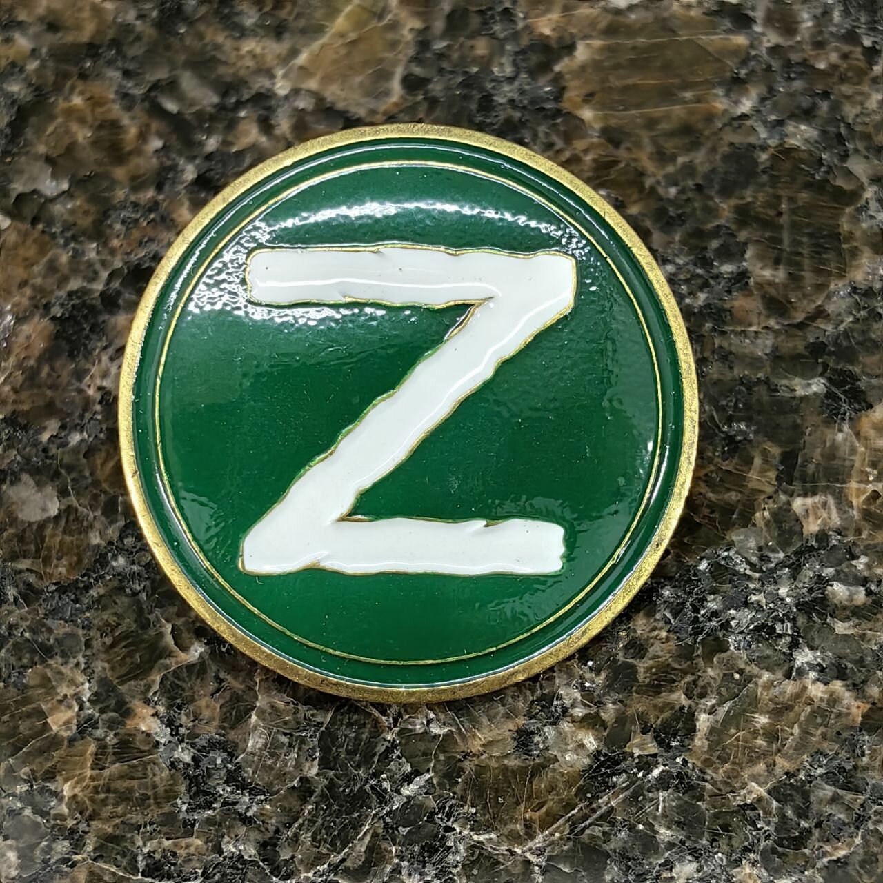 Знак нагрудный Z зеленый