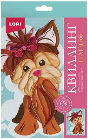 LORIКвиллинг Панно. Милый щенок (комплект материалов для изготовления, в коробке, от 8 лет) Квл041, (ООО "7-Я")