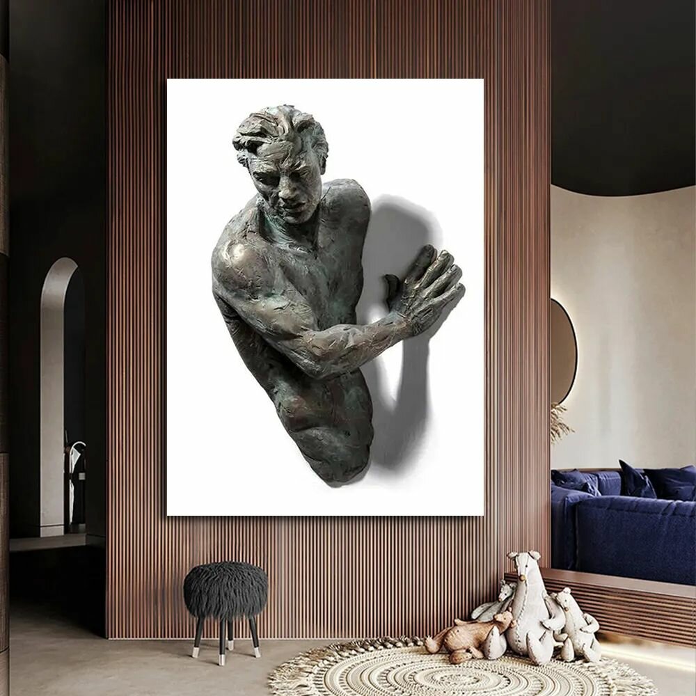 Картина "Скульптура", на подрамнике, 3D-эффект, холст, 60x80 см