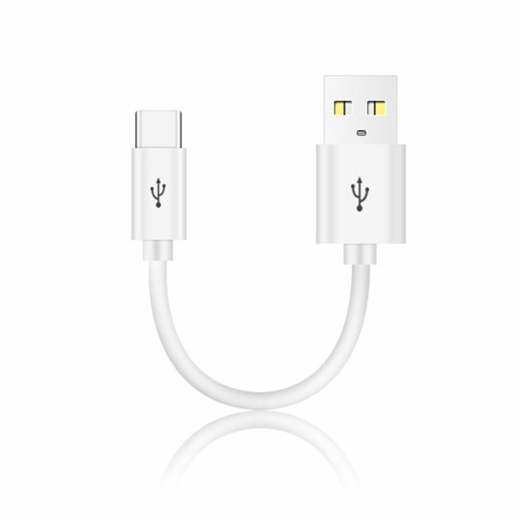Короткий кабель USB-Type-C длиной 10 см. Высокоскоростной зарядный шнур с поддержкой передачи данных для смартфонов серии 15.