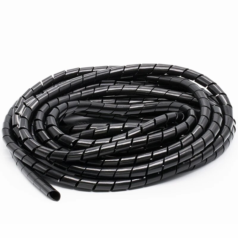 Полиэтиленовый изолирующий рукав 20 шт Black, 8mm (12meter)