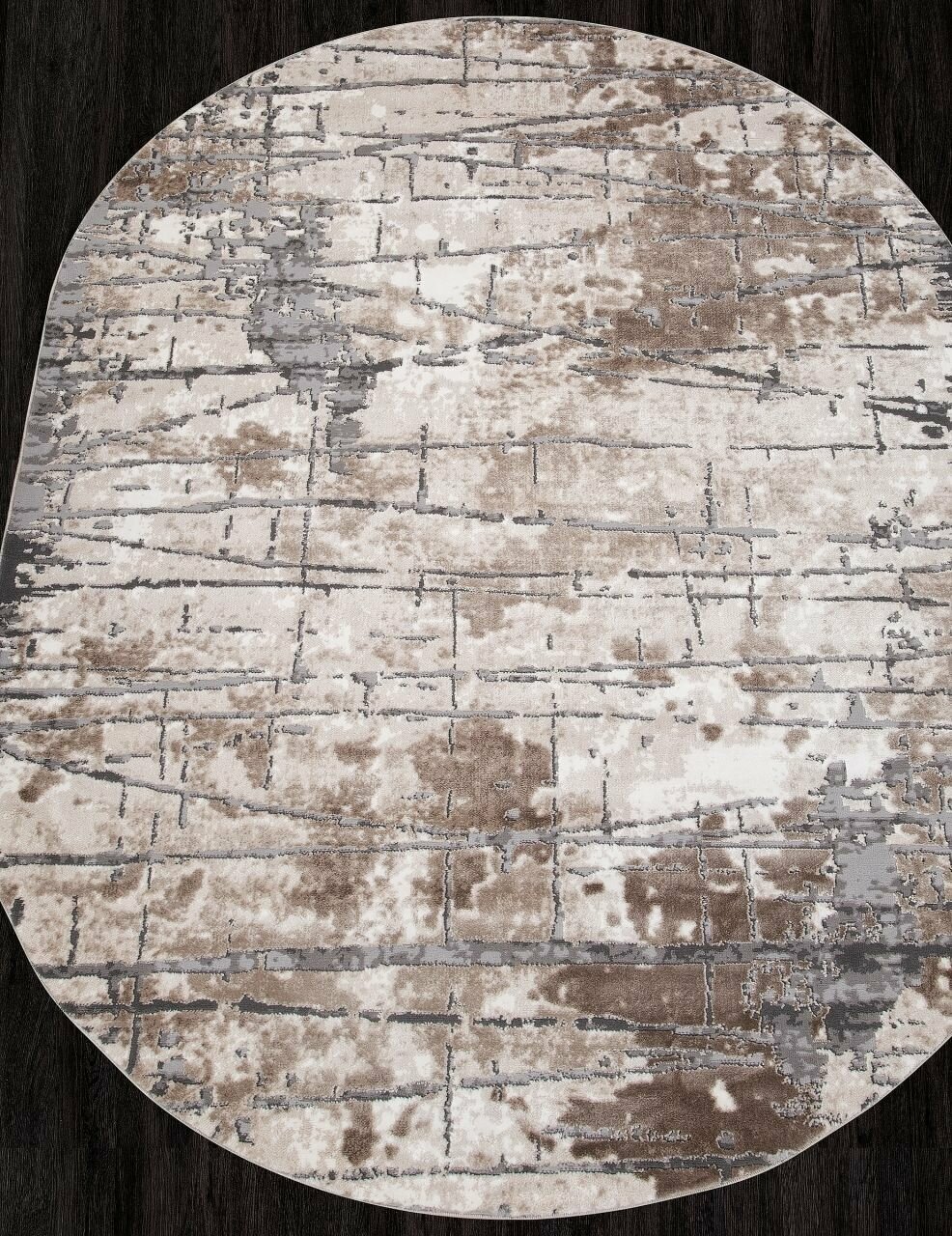 Турецкий овальный ковер на пол 160 на 230 см в гостиную, зал, спальню, кухню, детскую, прихожую, кабинет, комнату