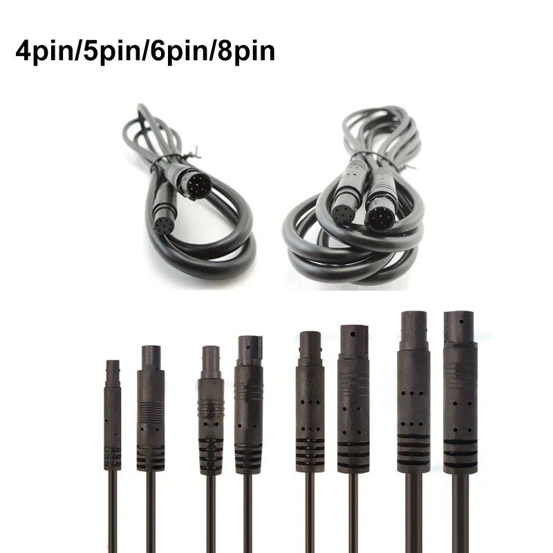 4/5/6/8-контактный сердечник, автомобильный видеорегистратор, удлинитель камеры «папа-мама», кабели питания, HD-монитор, провод камеры заднего вида для автомобиля 4pin-4M