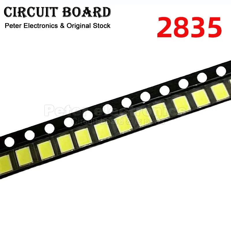 SMD LED 2835 1Вт 0,5Вт 0,2Вт белые 100 шт.