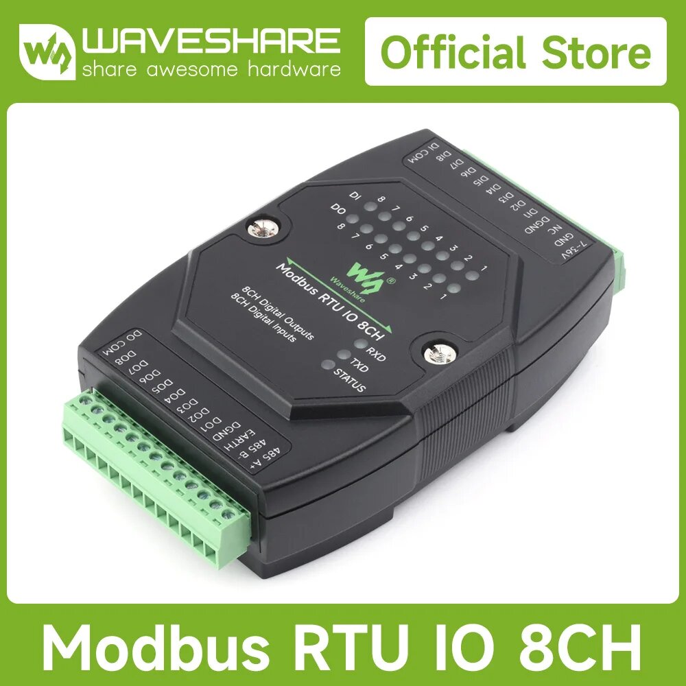 Waveshare Modbus RTU IO 8CH
