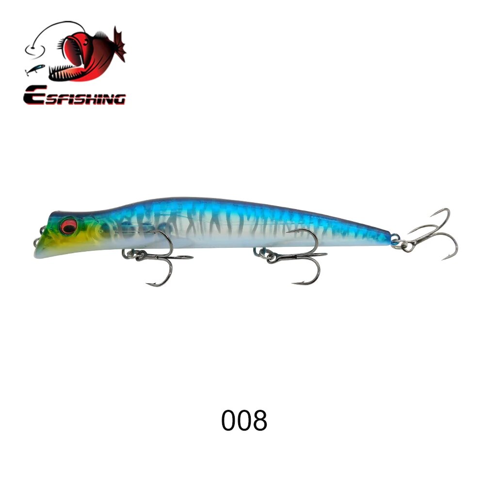 ESFISHING Поппер Дартер Кинг 13 см 008