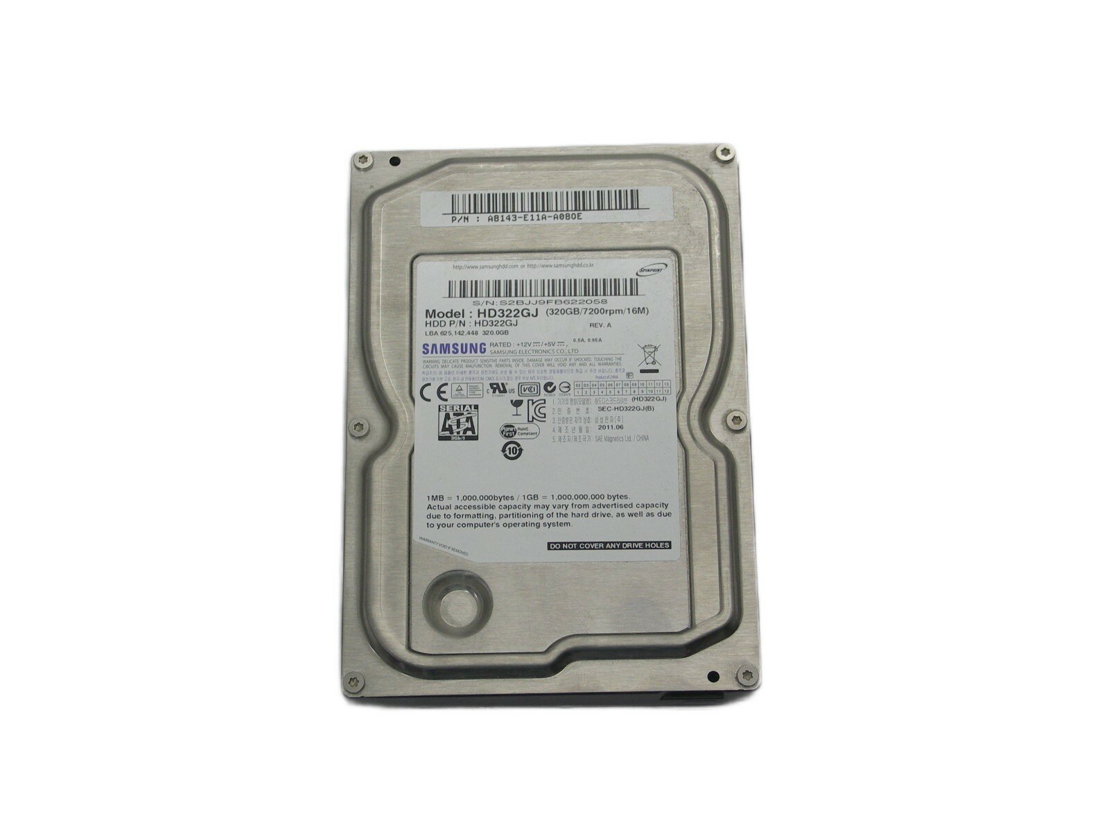 Жесткий диск 3,5" 320 Gb Samsung HD322GJ SATA