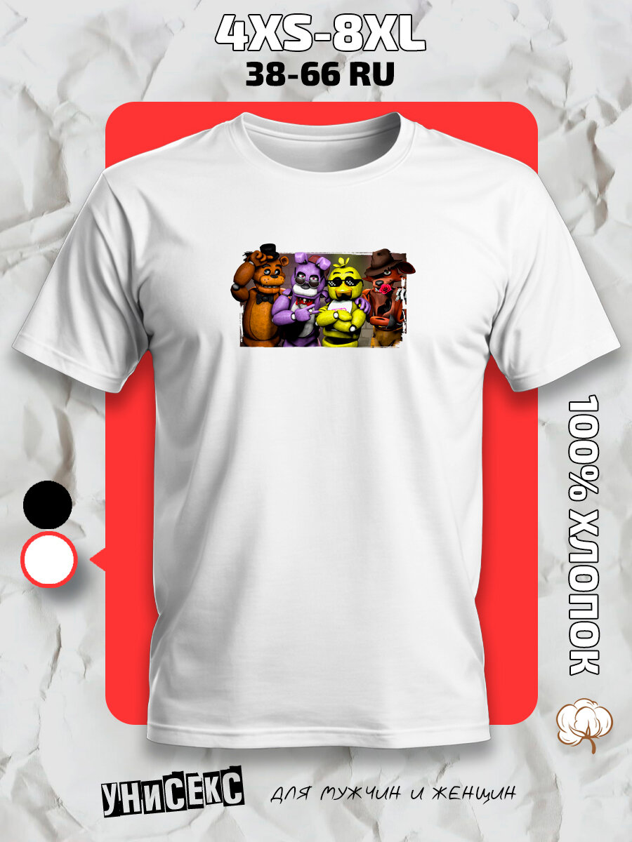 Футболка с принтом пять ночей у Фредди