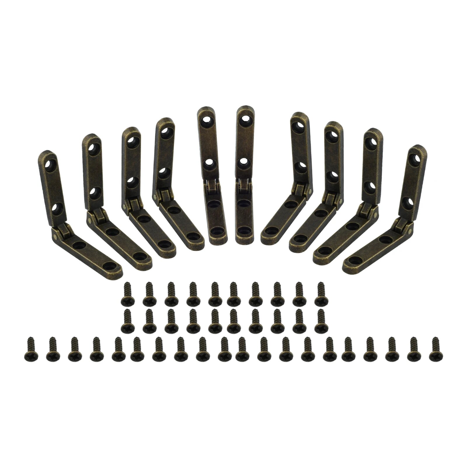 Металлические петли мебельные Antique Bronze, 10 шт