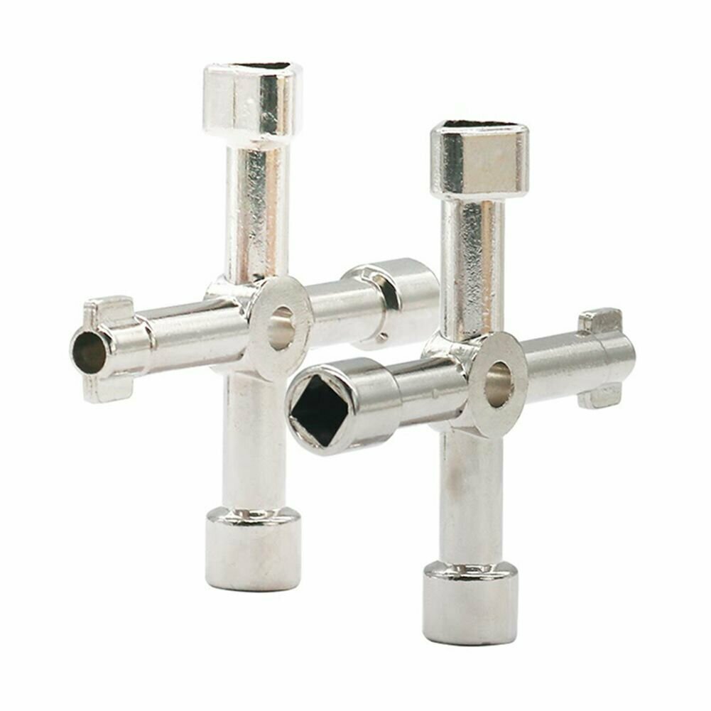 Универсальный треугольный ключ, крестовый 4-сторонний многосторонний ключ для газового электрического лифта, шкафа, счетчика, коробки