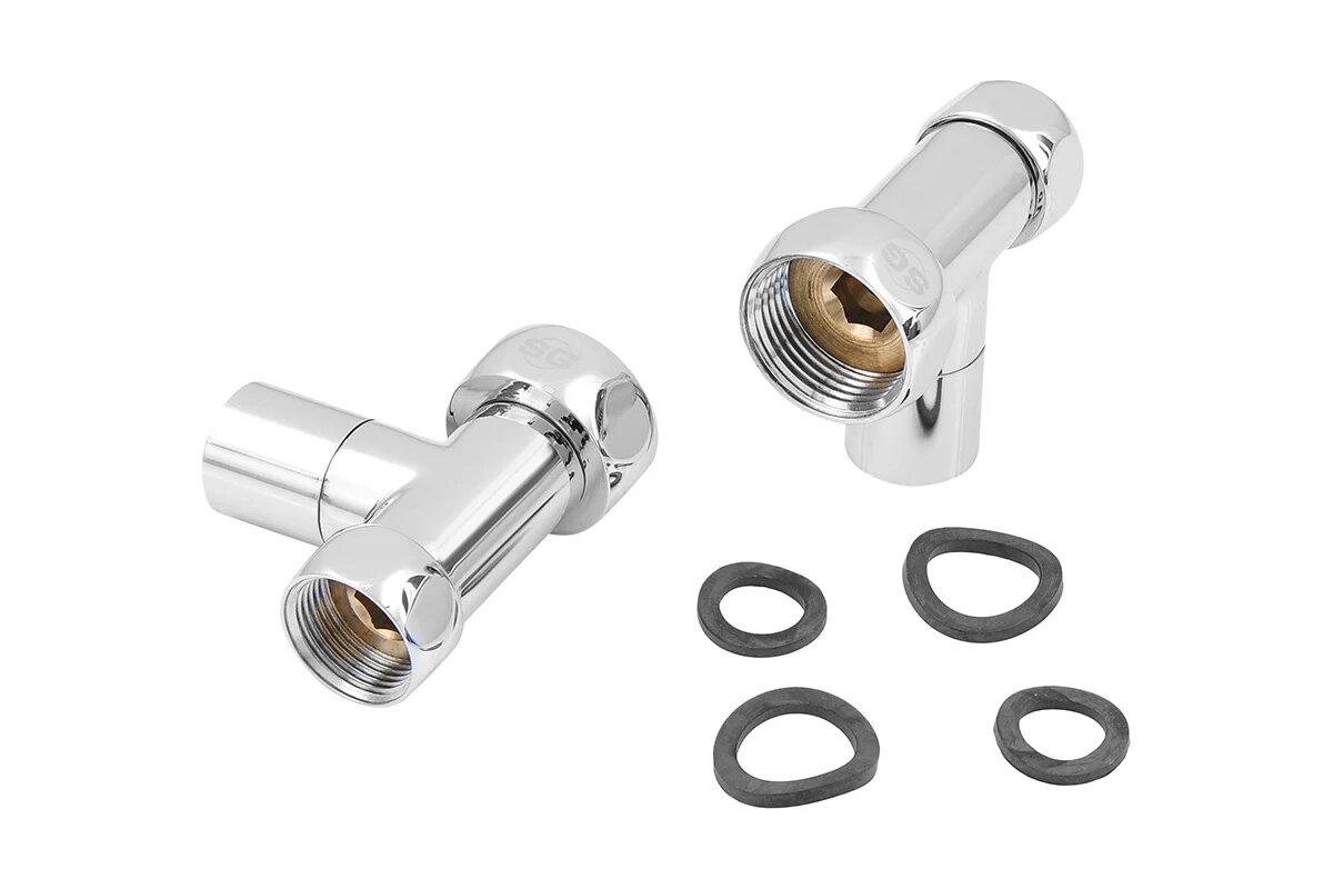 SG Кран-Вентиль прямой, ручка колп, хром, 3/4х1 г/г, 2шт/кор 8830SCH0510/2