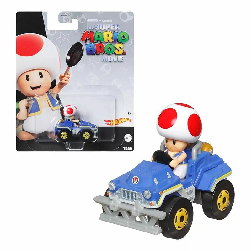 Mattel The Super Mario Mariokart / Детский Коллекционный Набор Игрушечных Машинок Марио, Подходящий Для Подарков На День Рождения Детям От 3 Лет И Старше