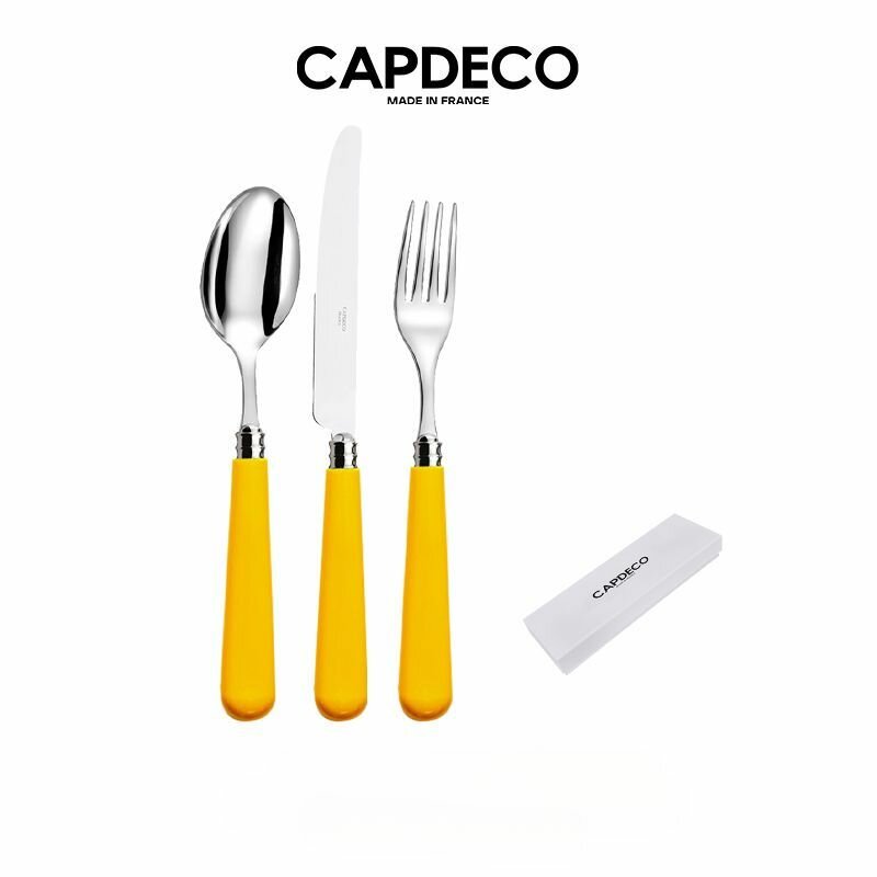 Французский набор ножей, вилок и ложек Capdeco Helios из нержавеющей стали