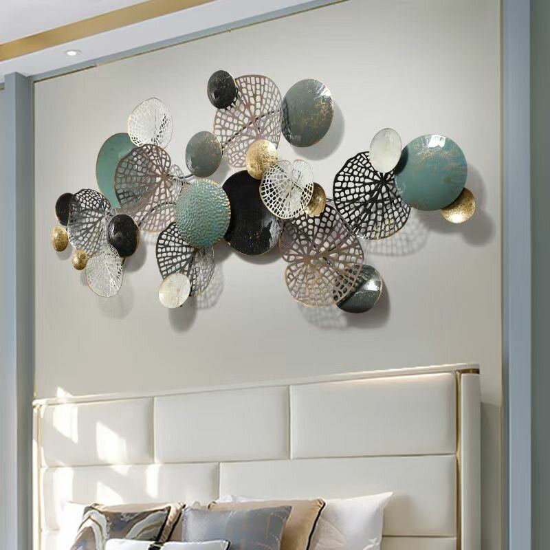 Кованое настенное украшение в форме лепестка 67x133 см для гостиной спальни прихожей стильный декор из железа подарок на новоселье