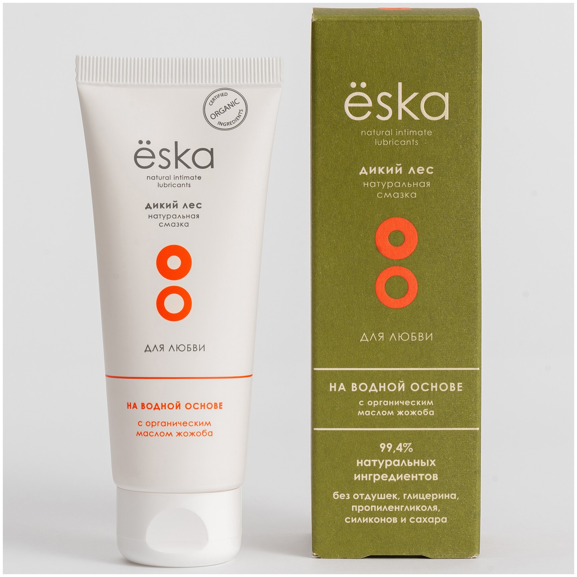 Гель-смазка, натуральный лубрикант Ёska "Дикий Лес" анальный, 75мл