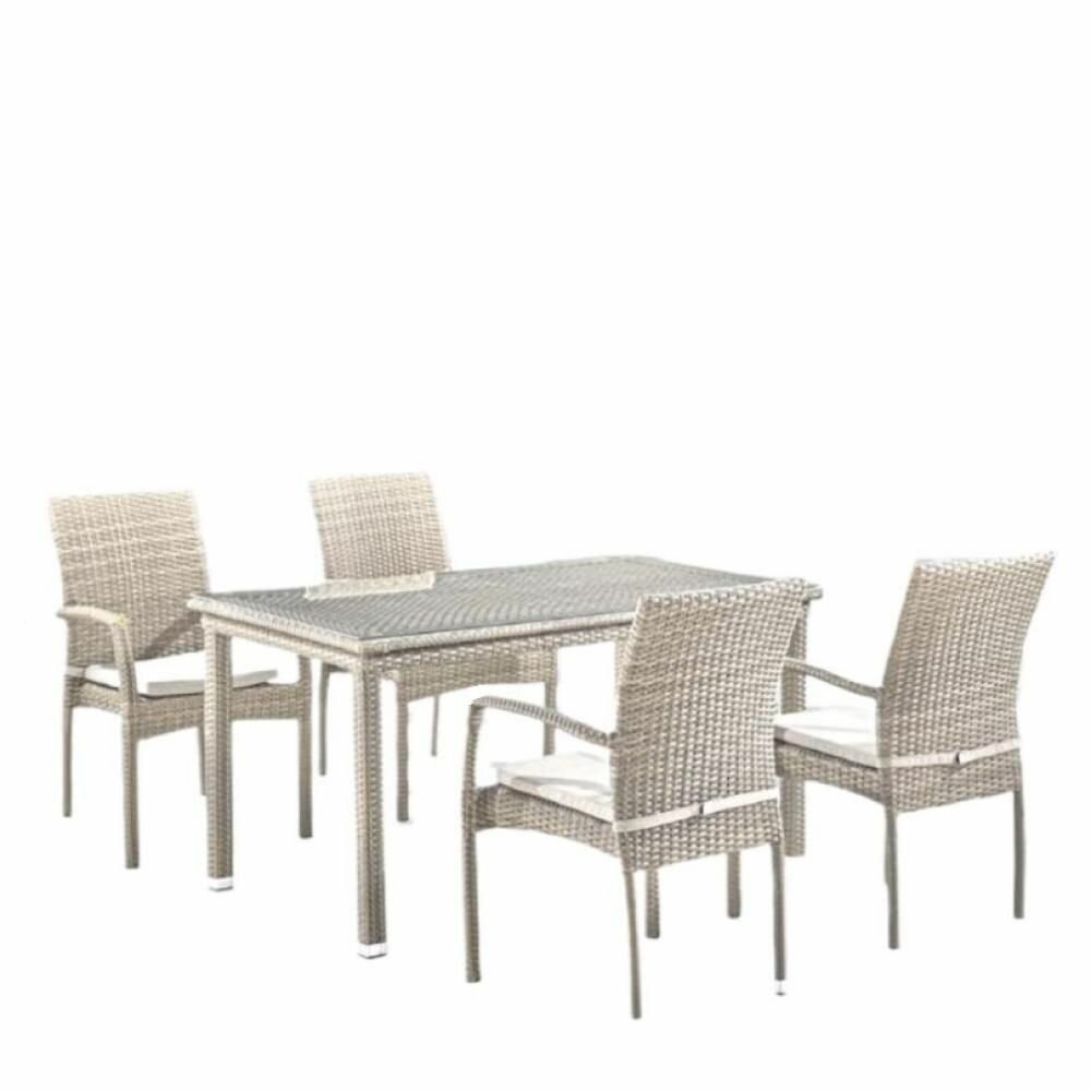 Комплект мебели 4+2T256C/Y376C-W85 Latte (Afina Garden)