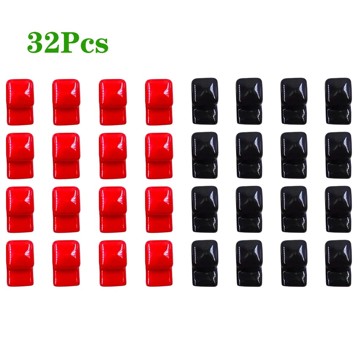 Защитный кожух для шинопроводов NEEY, красный/черный, ПВХ, 35-40 мм2 32Pcs Busbar Cap