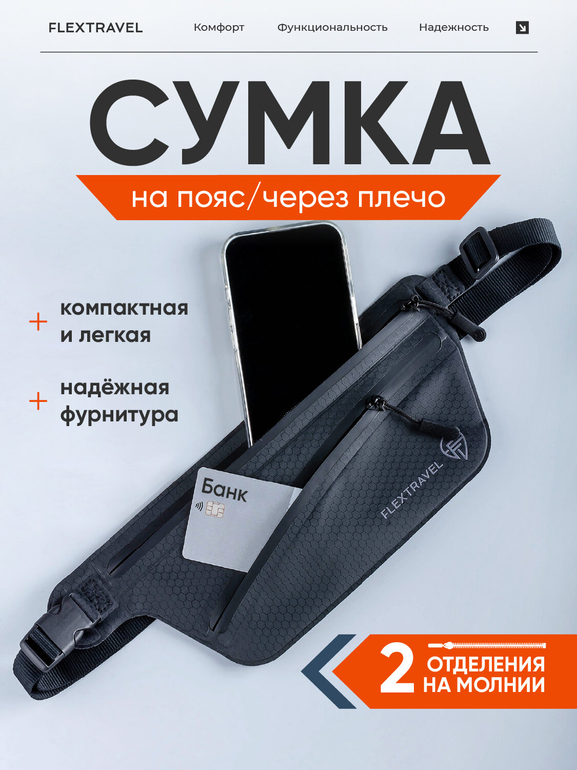 Сумка поясная