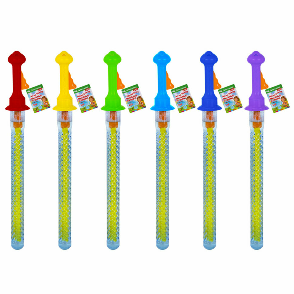 Мыльные пузыри гигантские, 200 мл, дисплей, BRAUBERG KIDS, 666206, 12 штук, 666206