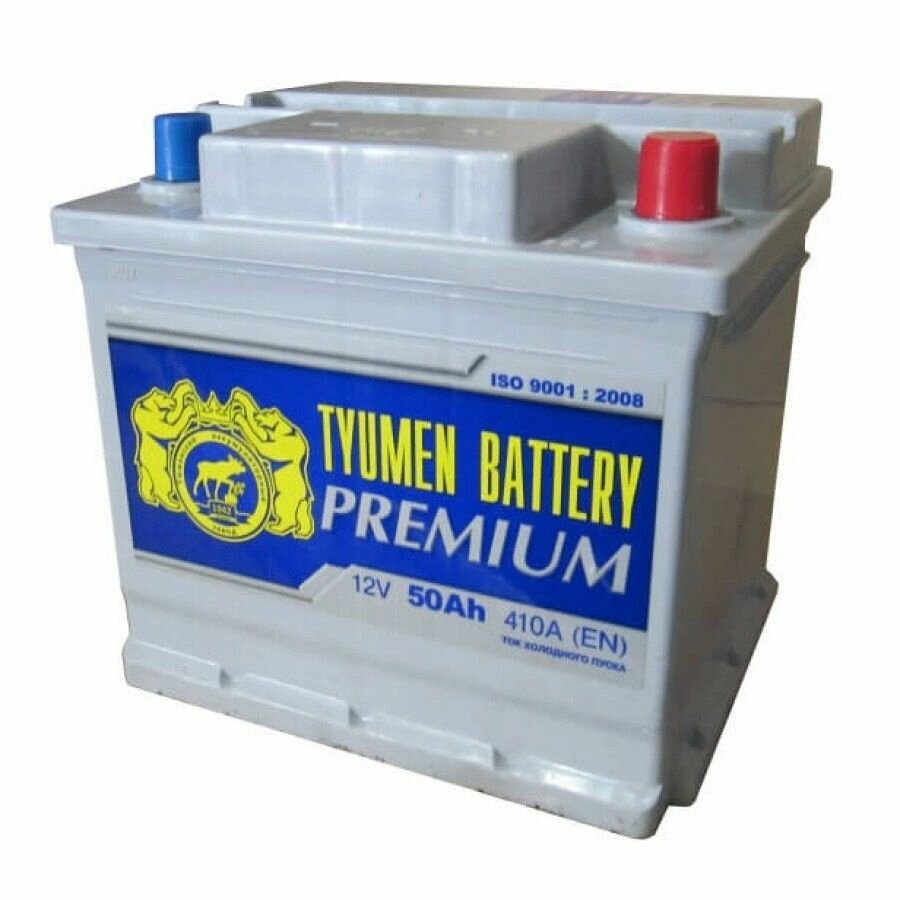 Автомобильный аккумулятор Tyumen Battery Premium 50 Ач обр. пол. 440A (207x175x190)
