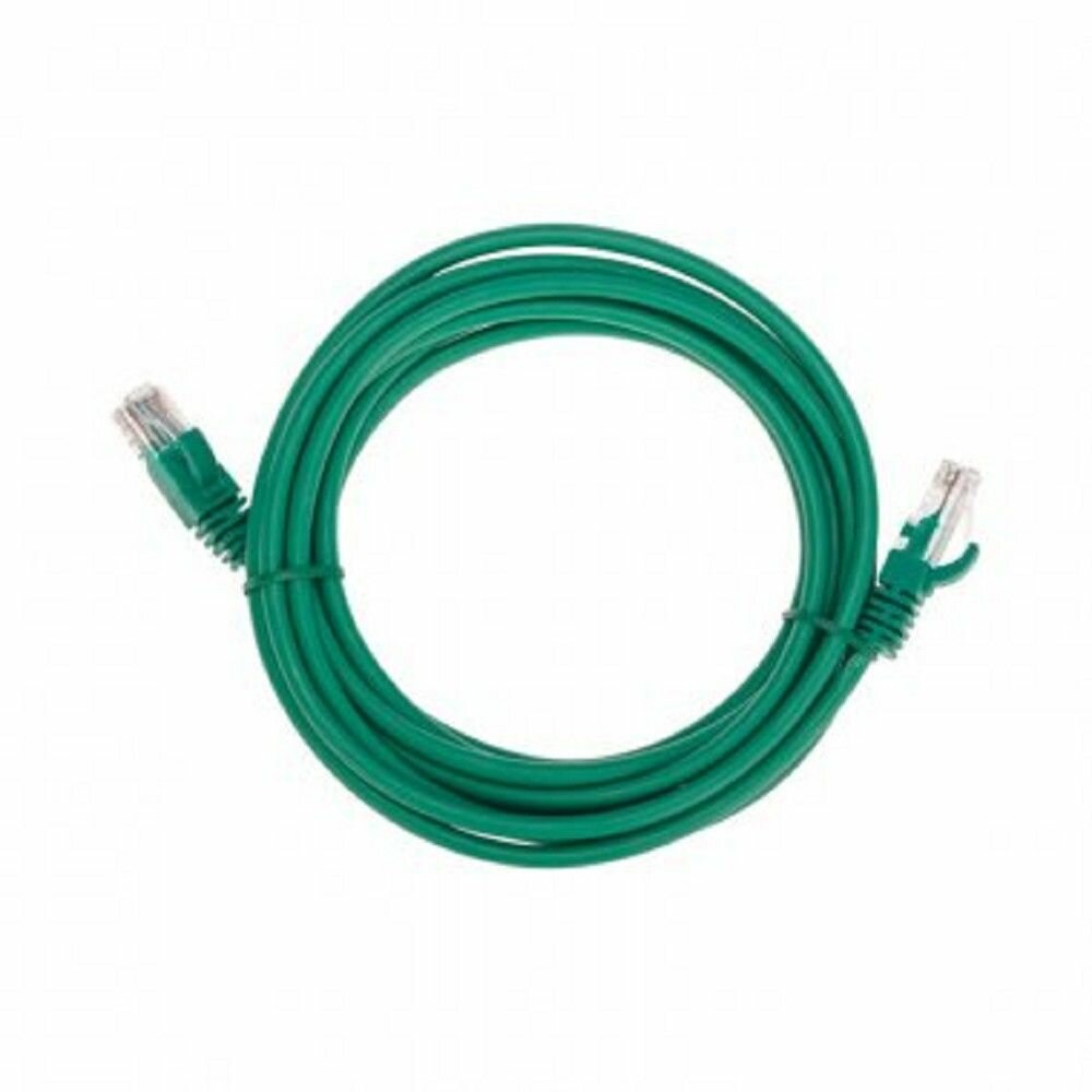 Rexant Патч - корды сетевые, телефонные 02 - 0106 - 3 Патч - корд U UTP, CAT 5e, RJ45 - RJ45, 26AWG, LSZH, зеленый, 3м