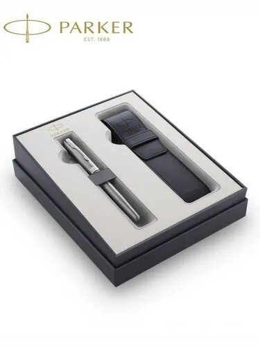 Parker Набор ручек Перьевая, толщина линии: 1 мм, цвет: Черный, 1 шт.