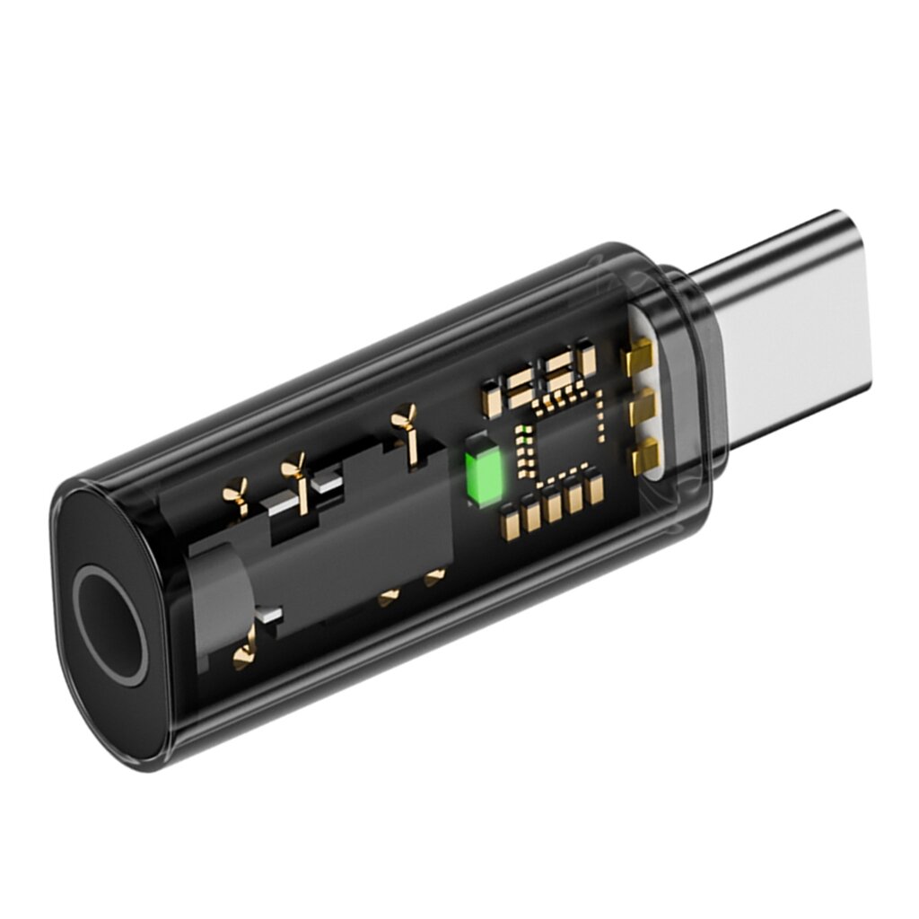 Аудиоадаптер с разъемом Type C до 3,5 мм-черный