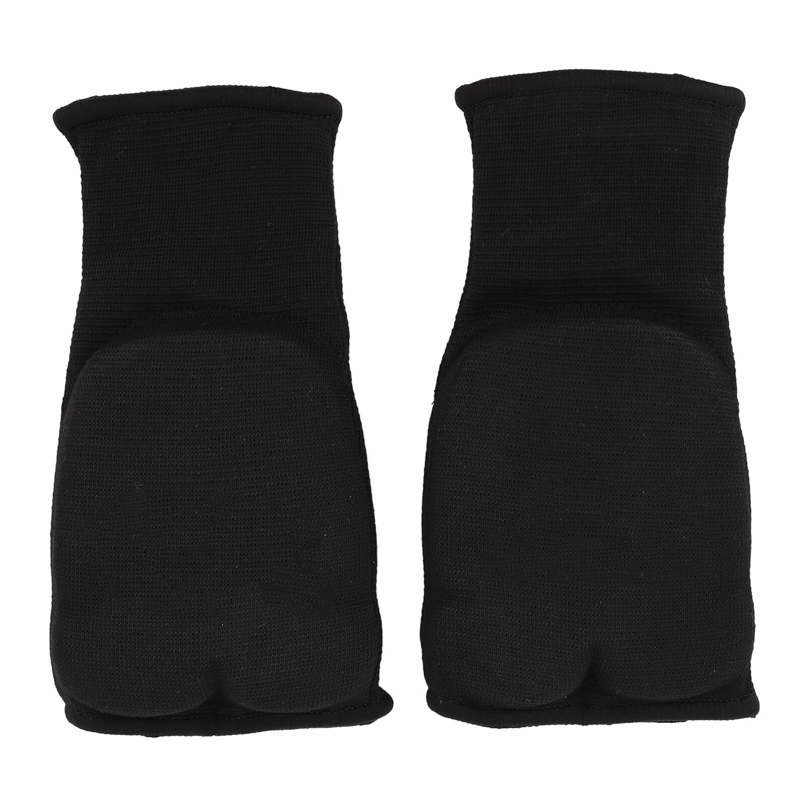 1 пара боксерских бинтов (внутренние перчатки) — дышащие, удобные, эластичные, с амортизацией, для кикбоксинга и тренировок по ударной технике, черный цвет.