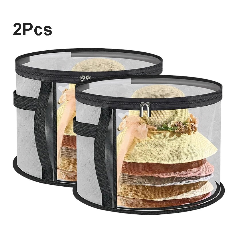 Коробки для хранения шляп для женщин, большой круглый чехол-переноска для шляп, органайзер для мужчин, ковбойские кепки, шкаф для хранения одежды, складной