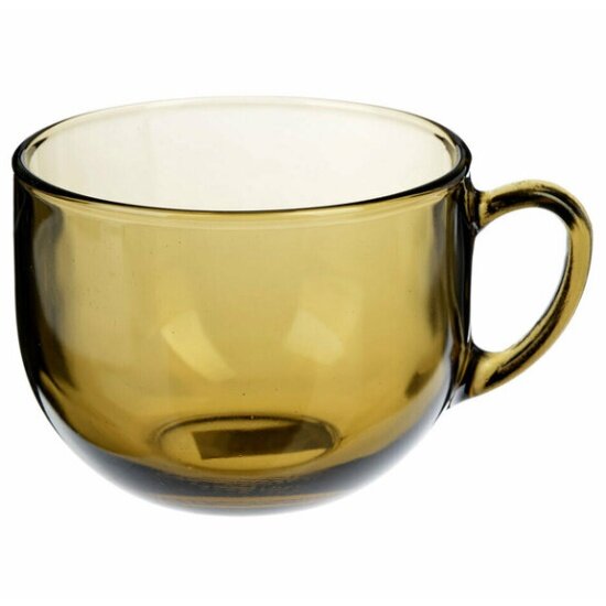 Бульонница Дымка GIGANTESCA стеклянная 670мл с ручкой (62043-12)