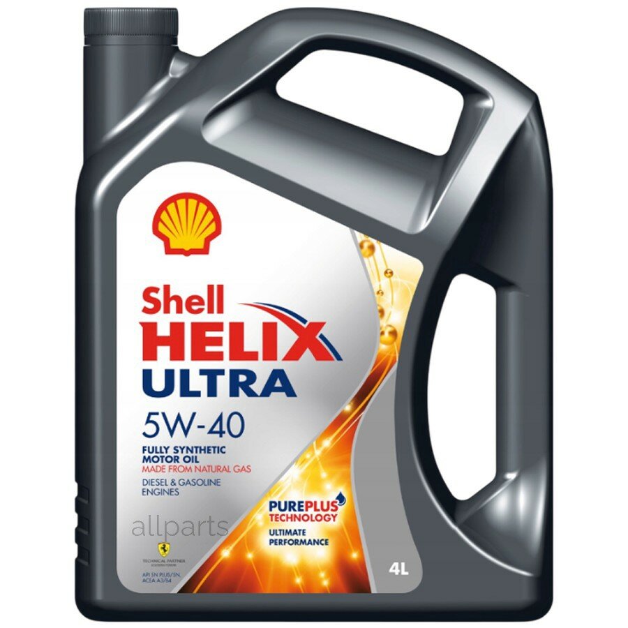 SHELL 550061554 Масло моторное Shell Helix Ultra 5W40 SN+A3B4_4*4L