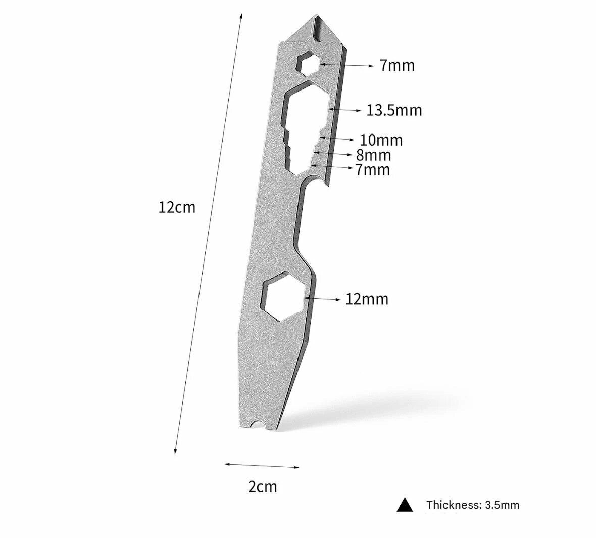 Многофункциональная отвертка из титанового сплава, открывалка для бутылок, портативный лом для хранения на открытом воздухе, монтировка для удаления ногтей
