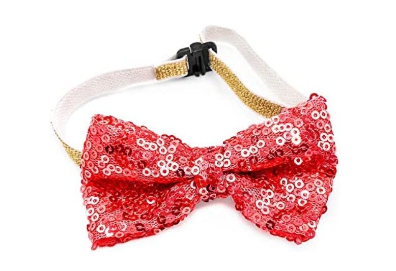 Аксессуары для ошейников домашних животных кошка собака накидка с пайетками праздничная вечеринка украшение красный