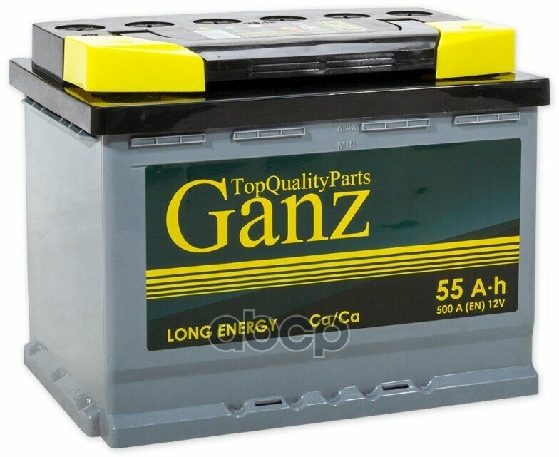 Аккумулятор GANZ 55 А/ч 242x175x190 EN500 GANZ GA551 GANZ арт. GA551
