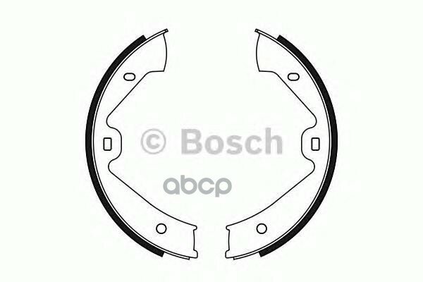 0 986 487 755 колодки барабанные ручника! Audi Q7, MB W164, Porsche Caenne, VW Toureg 02> Bosch арт. 0986487755