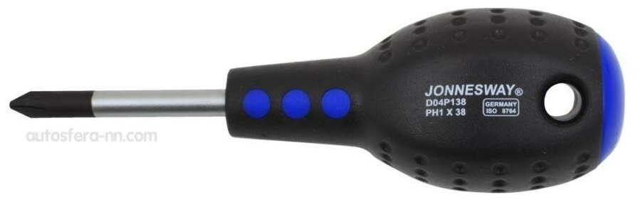 JONNESWAY D04P138 Отвертка крестовая PH1х38мм L=154 мм FULL STAR (JONNESWAY)