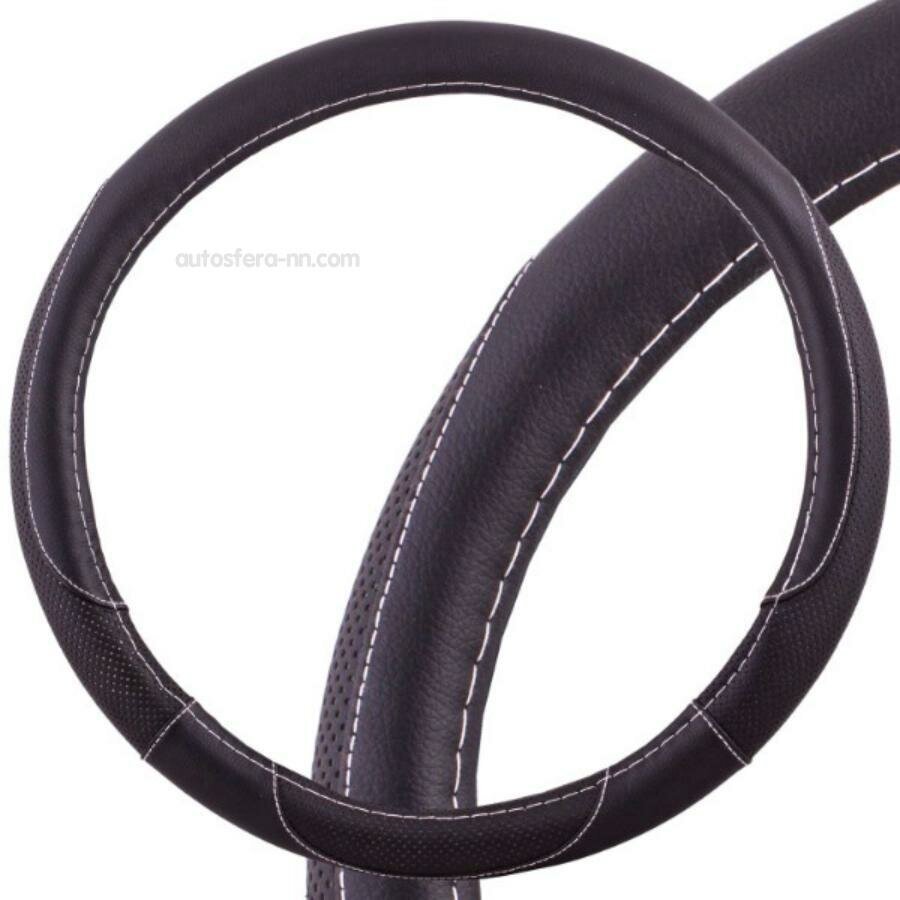 SKYWAY S01102312 Оплетка SKYWAY Art-4 M Черная экокожа