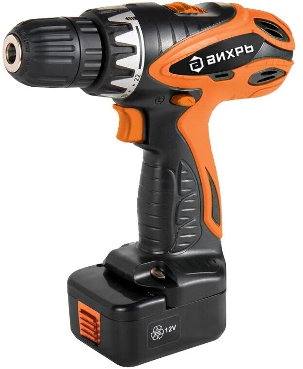 Дрель аккумуляторная ДА-12-2к Вихрь, 72/14/2
