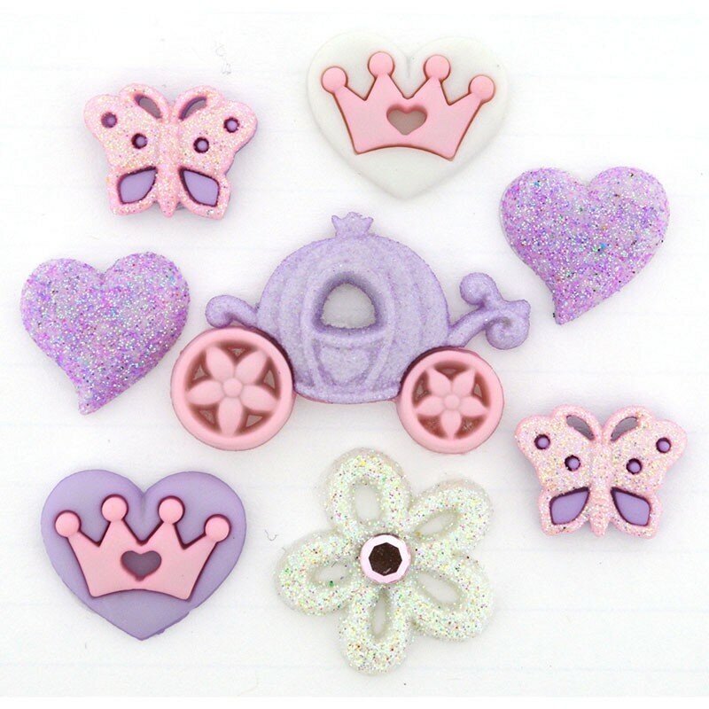 #9316 Пуговицы декоративные "Наша Принцесса" Dress It Up 6 шт