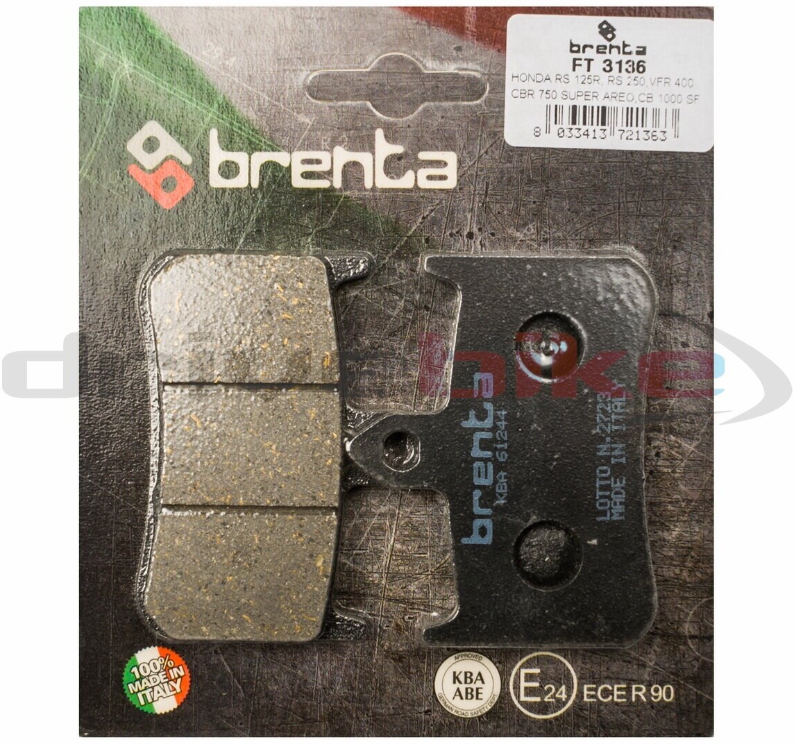BRENTA Тормозные колодки FT 3136 Organic