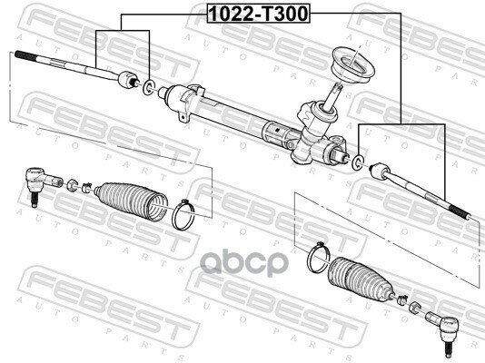 Тяга рулевая Febest арт. 1022-T300