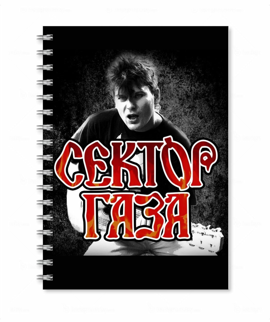 Тетрадь GOODbrelok формата А4, с принтом "Сектор Газа" - 4