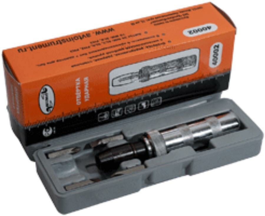 AVTODELO 40002 Отвертка ударная, хром 6насадок футляр АвтоDело 40002