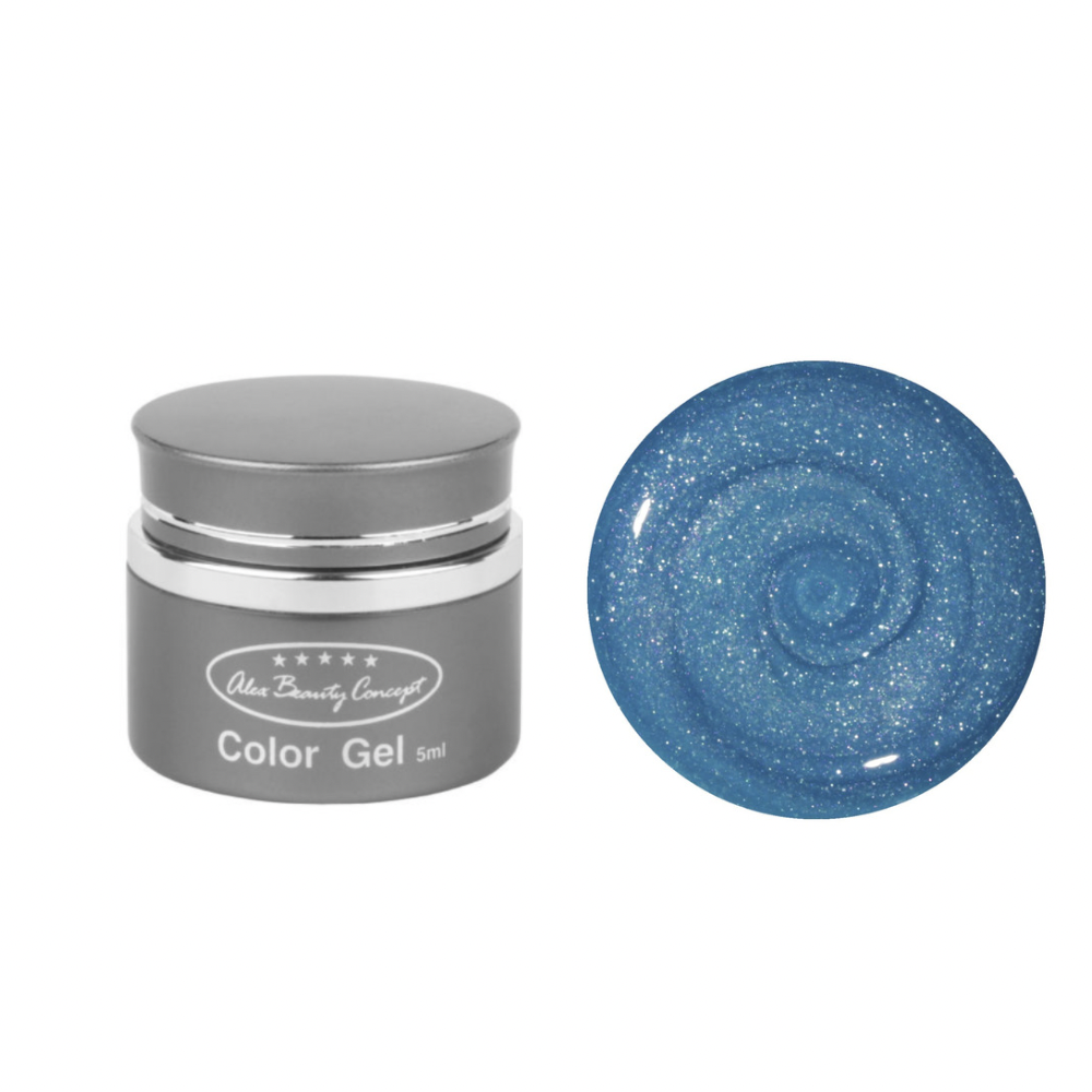 Alex Beauty Concept Гель для ногтей Srardust "Звездная пыль", 5 мл, цвет голубой 60066