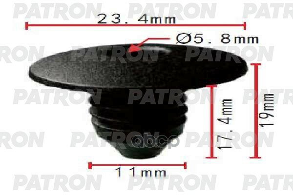 Клиса ластмассовая Audi, Seat, Skoda, Volkswagen рименяемость: заглшка тиа елочка PATRON арт. P371995