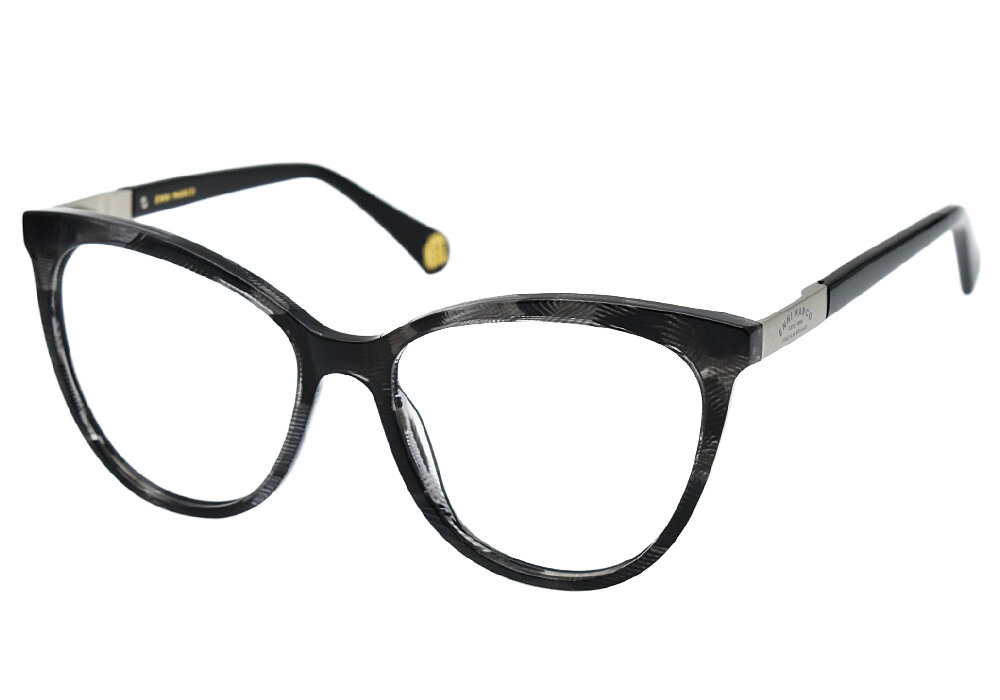 Оправа для очков Enni Marco MOD.IV 02-742 33P пол Женский форма оправы Кошачий глаз цвет оправы Серый, Чёрный