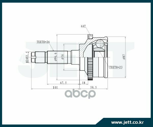 ШРУС внешний JETT V41-4069 ABS JETT арт. V41-4069 ABS