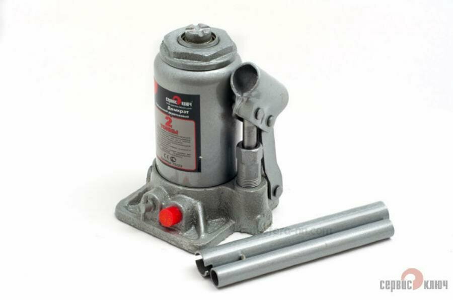 SERVISKLYUCH 75222 Домкрат 2т. бутылочный двухштоковый высота 161-374 Сервис ключ 75222